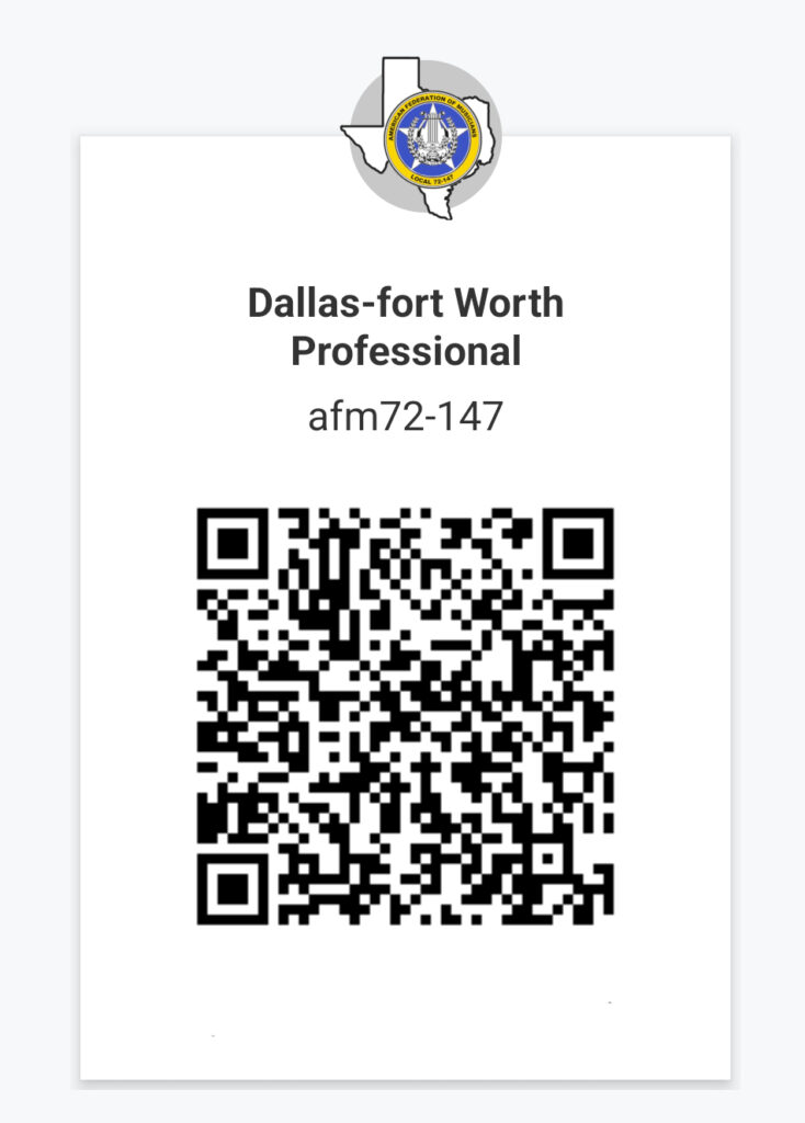Pay with Zelle – Dallas/Fort Worth Professional Musicians Association